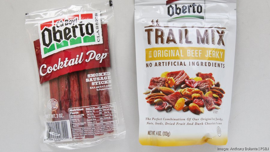 Tom Hernquist, Pres. and CEO of Oberto, gives the PSBJ a tour of his ...