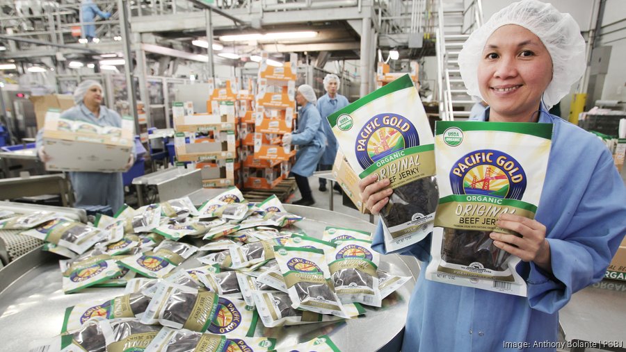 Tom Hernquist, Pres. and CEO of Oberto, gives the PSBJ a tour of his ...