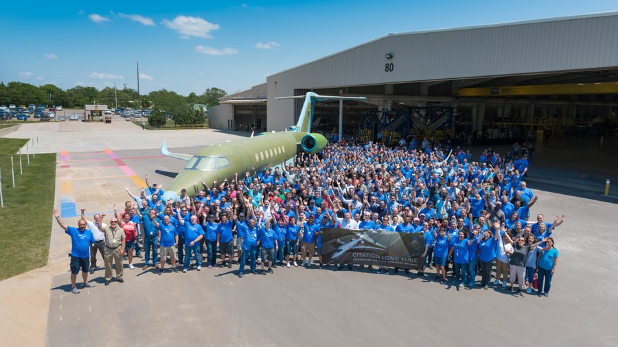 Textron Aviation in Wichita rolls out first production Longitude as new ...