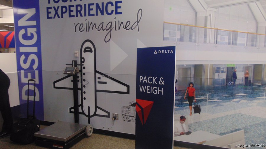 Delta self-service bag drop stations