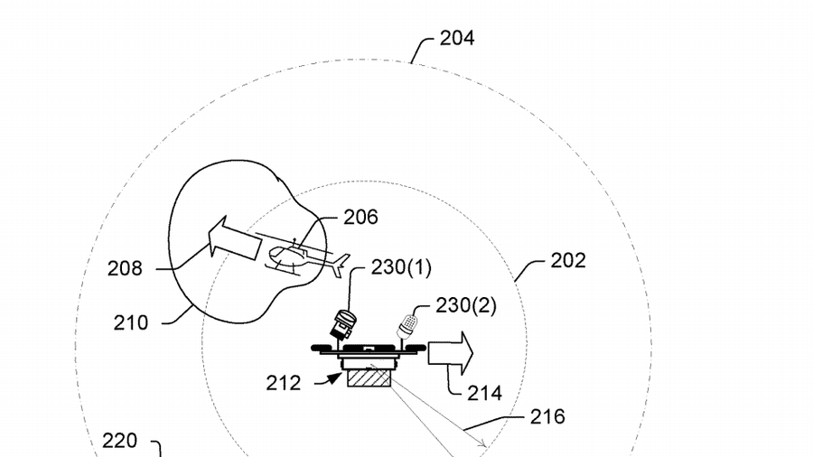Amazon air traffic control drone patent