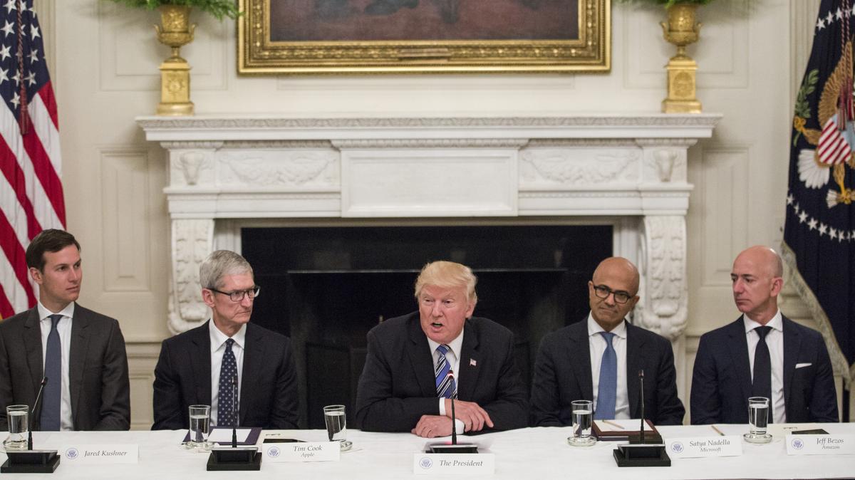 What tech leaders including Apple's (AAPL) Tim Cook, Microsoft's (MSFT ...