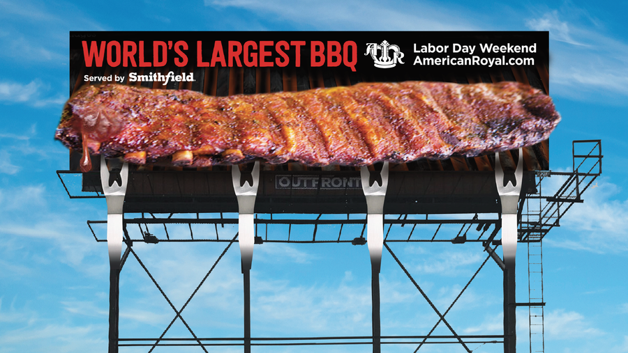 American Royal gets 'ribdiculous' with world's largest ribs billboard ...