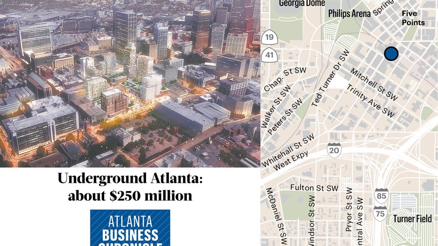 Map Of Downtown Atlanta Georgia Dome