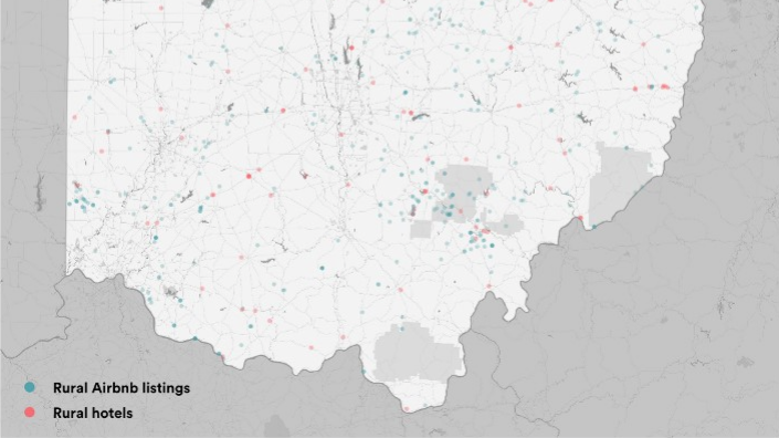 Airbnb reports 201 percent increase in guests in rural Ohio ...