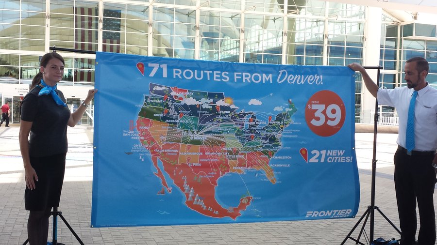 Frontier Airlines is adding 21 nonstop destinations from Denver ...