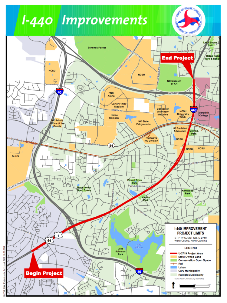 NCDOT: We need public's help with I-440 widening - Triangle Business ...