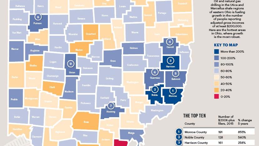 Here's where the most high-income growth is happening in Ohio ...
