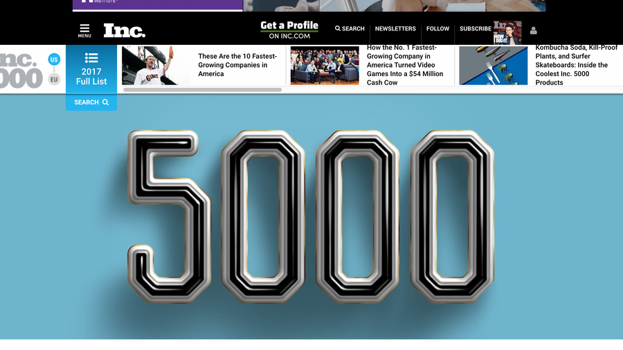 Inc. 5000 list for 2017 includes 50 of Central Ohio's fastest-growing ...