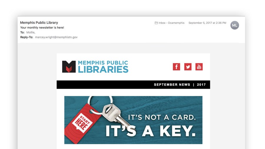 Memphis public libraries Email