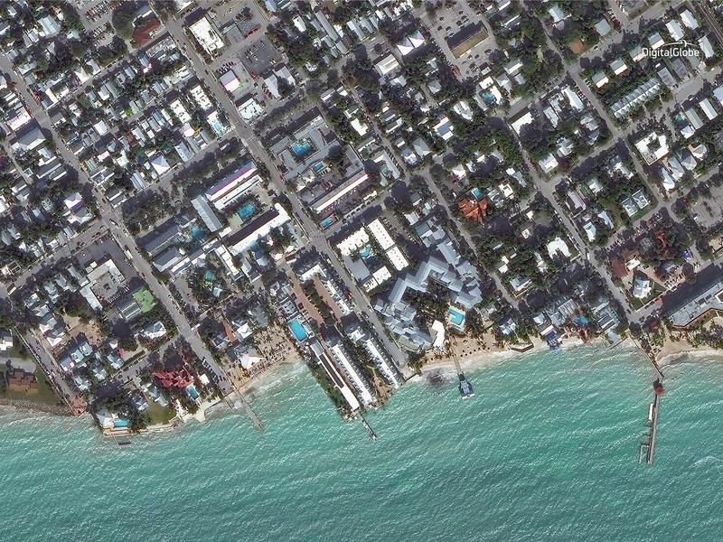 Before and after images for Florida, Key West from Hurricane Irma ...