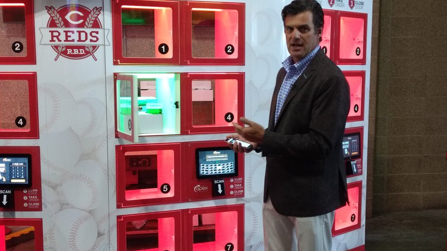 Reds launch first-of-its-kind automated concession pickup stations ...