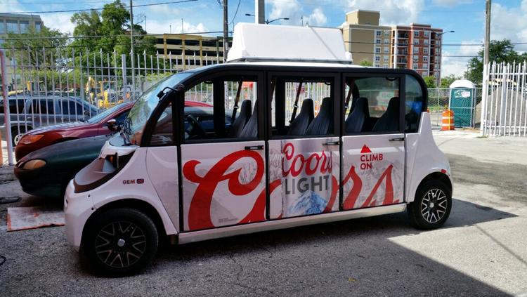 Polaris electric GEM vehicles to provide shuttle service during Super ...