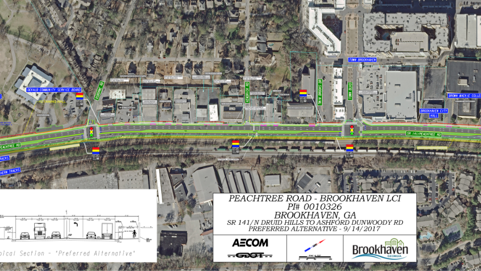 GDOT plan would transform Peachtree Road in Brookhaven - Atlanta ...