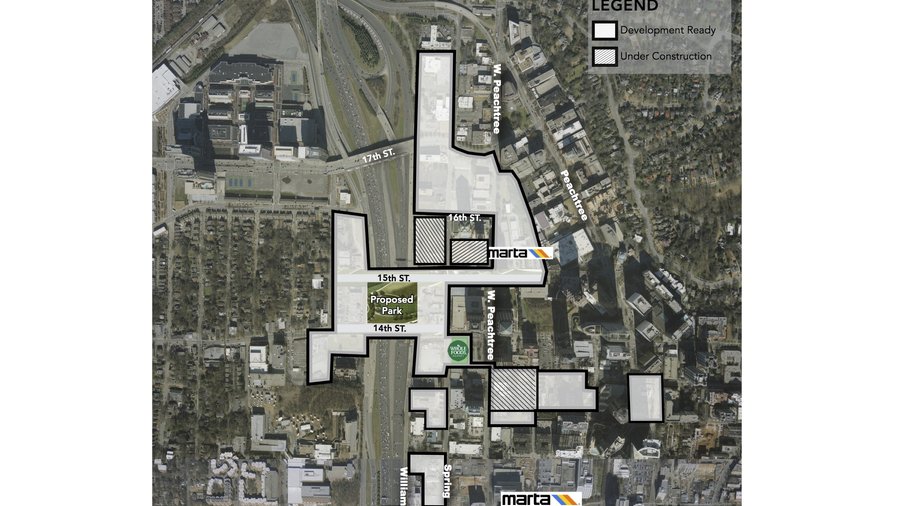 Amazon HQ2 Aerial ARTS Center 15th