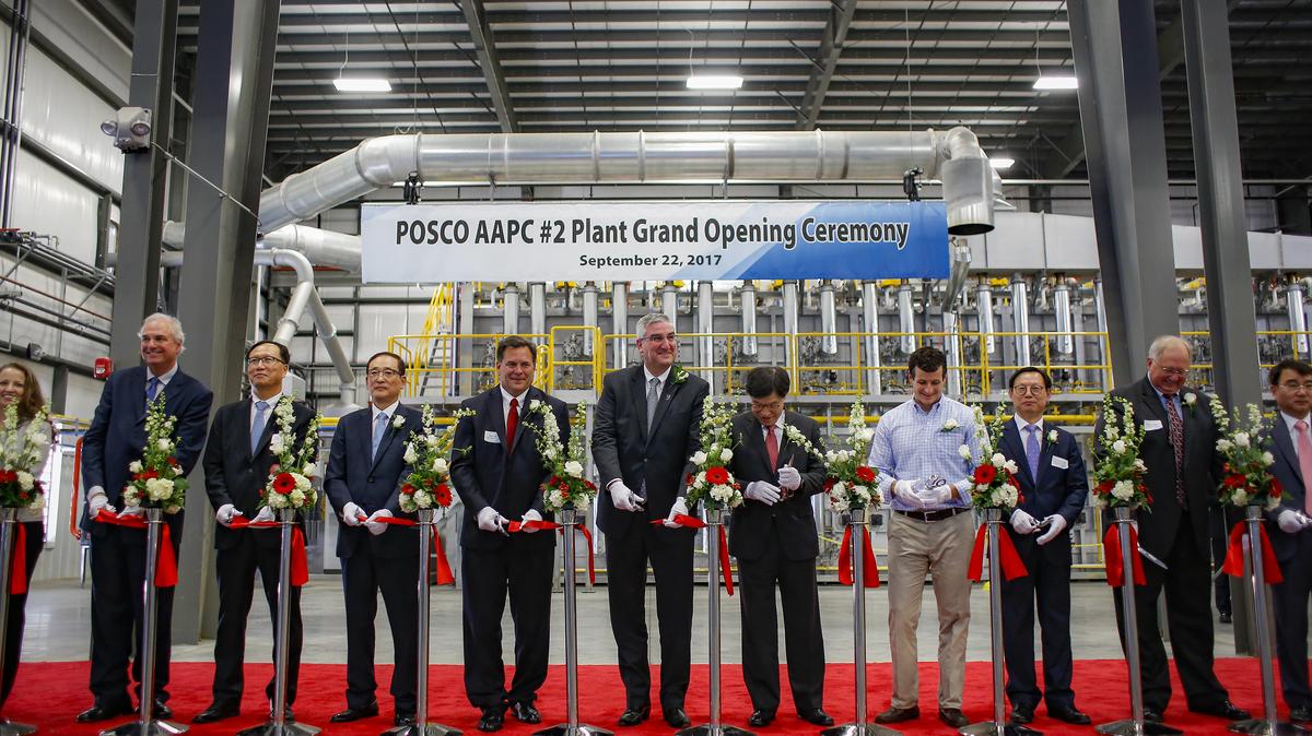 POSCO opens facility in Jeffersonville - Louisville Business First