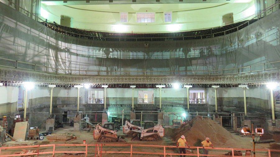Springer Auditorium - Early Construction Photo