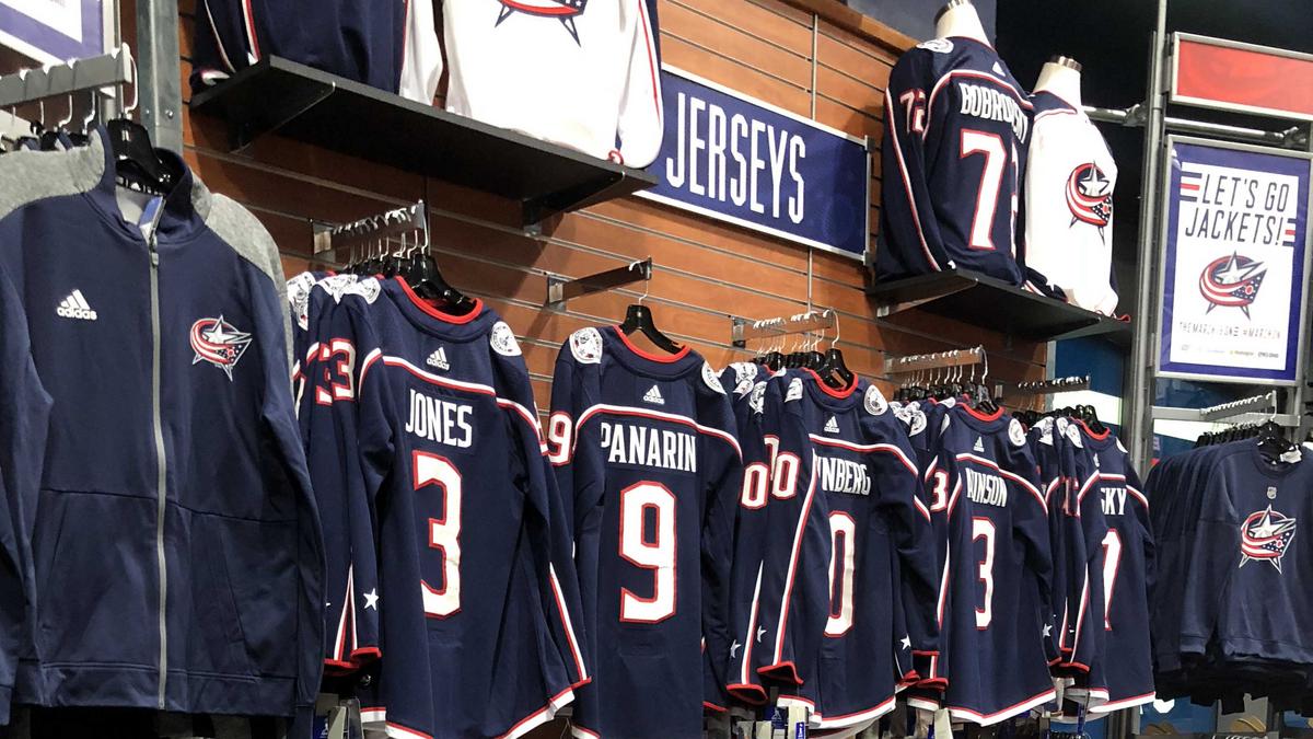 PHOTOS: Blue Jackets' retail shop stocked up with new jerseys, ready ...