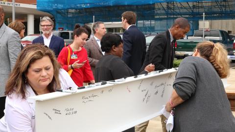 Methodist University Hospital holds "topping out" ceremony for $275M ...