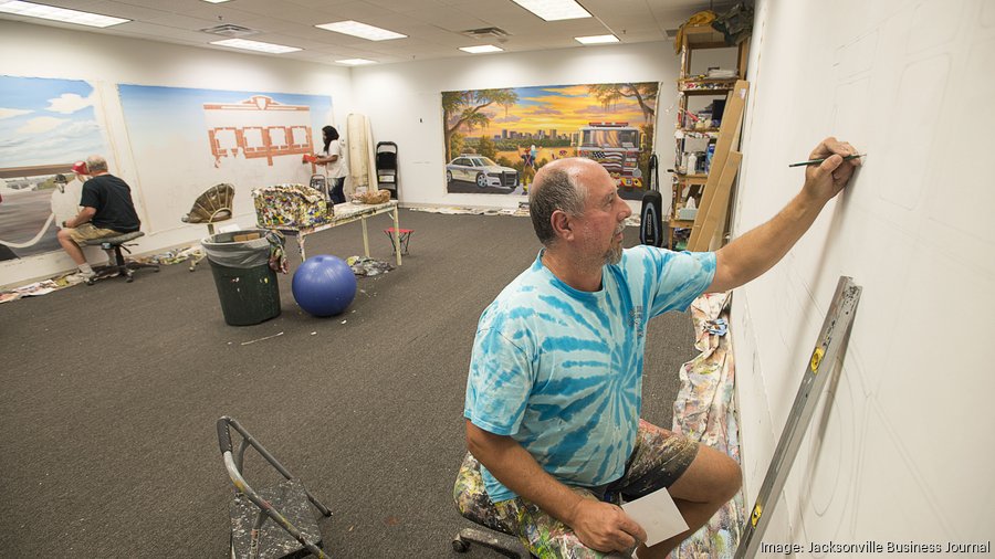 How one man creates each hand-painted Firehouse Subs mural ...