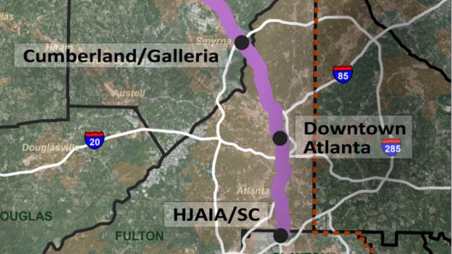 Preferred route selected for Chattanooga to Atlanta high speed rail ...
