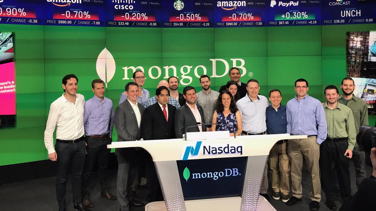 MongoDB opens at $33 a share, above its recently raised range - New ...