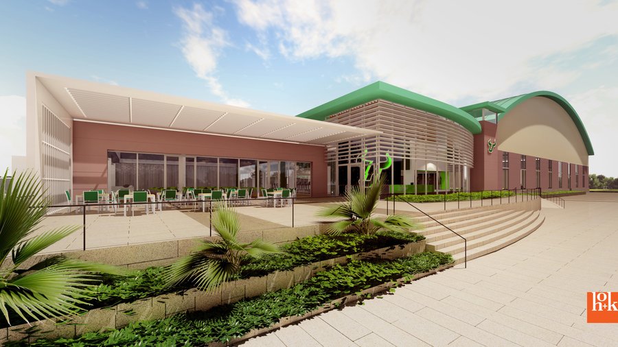 USF Football Center Rendering Front Entry