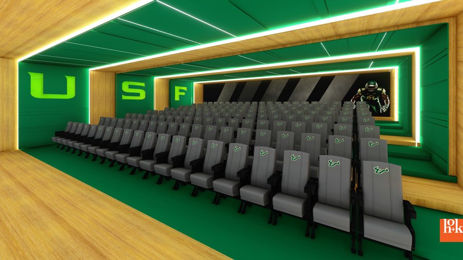 USF Football Center Rendering Team Meeting Room
