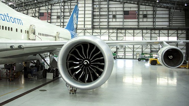 GE Aviation will test the GE9X, biggest jet engine ever, for Boeing's ...
