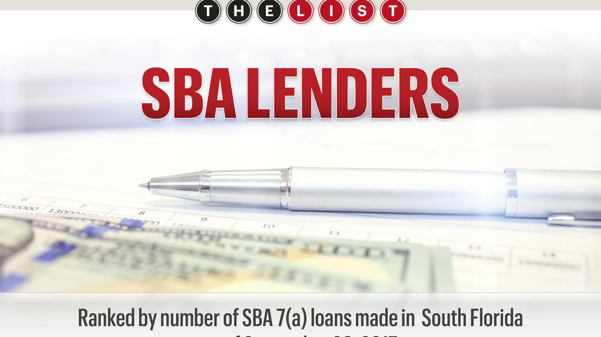 The List: South Florida's top SBA Lenders - South Florida Business Journal
