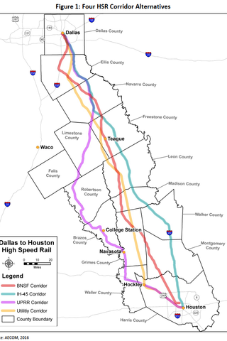 Drilling down on the Texas bullet train between Dallas and Houston ...