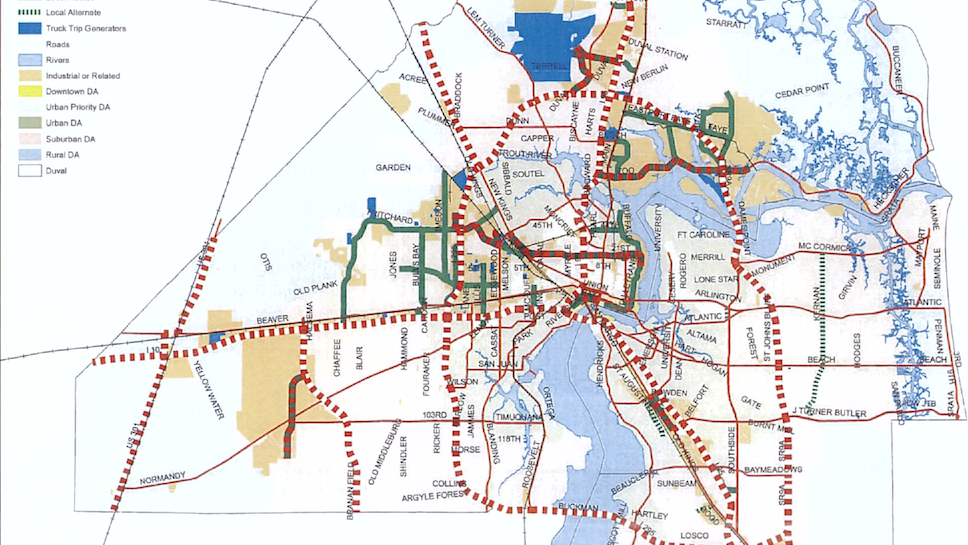 Jacksonville proposal would confine trucks to designated routes ...