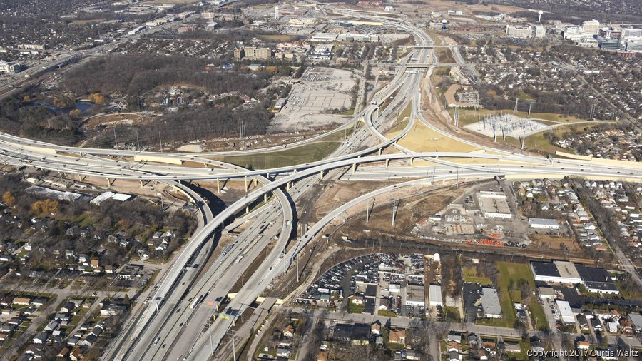 See progress on the Zoo Interchange reconstruction from 2,000 feet ...
