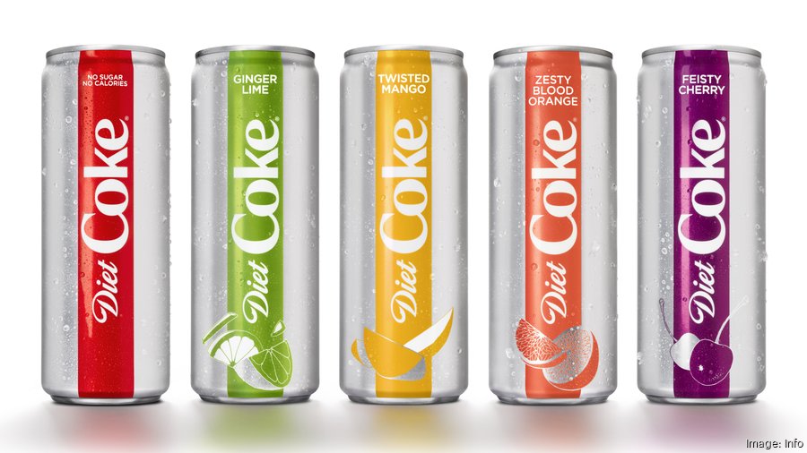 The Coca-Cola Co. re-brands Diet Coke, adds four new 'bold' flavors ...