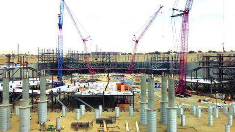 Construction crews go (100 feet) deep as L.A. Rams stadium takes shape ...