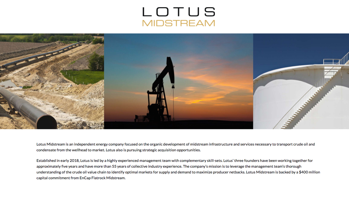 Former Sunoco Logistics executives launch Lotus Midstream LLC with $400 ...