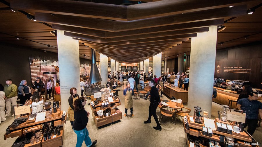 Starbucks opens first-ever Reserve store in Seattle headquarters ...