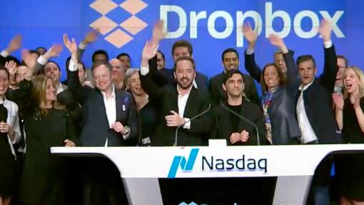 Shares of Dropbox (NASDAQ: DBX) soar 37 percent on its 1st day of ...