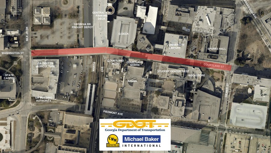 New Courtland Street Bridge in downtown Atlanta opening Monday ...