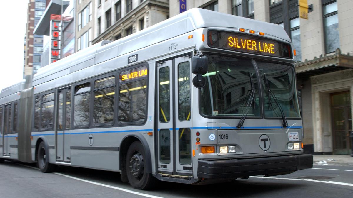 Portion of MBTA's Silver Line closed after concrete falls - Boston ...