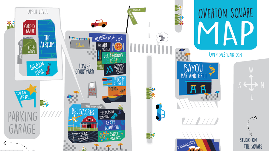 Overton Square art map