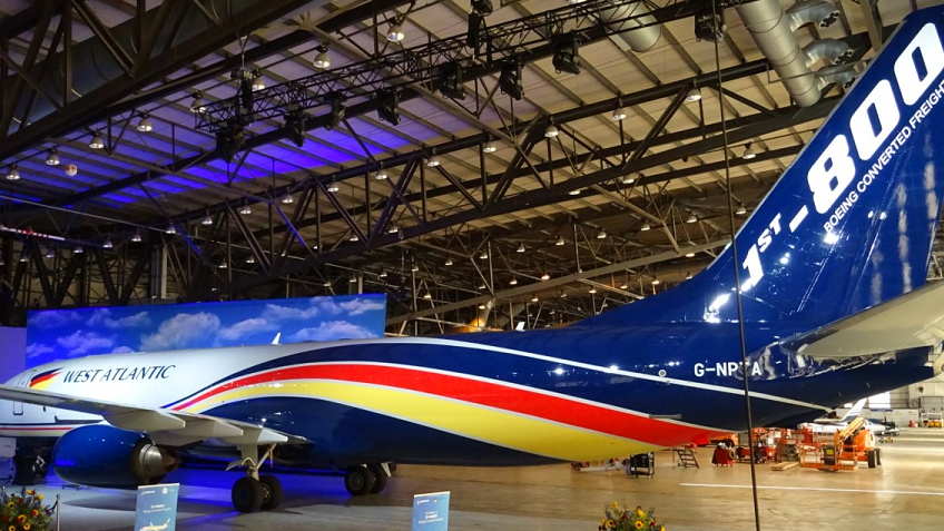 Boeing delivers its first converted 737-800 cargo jet to West Atlantic ...