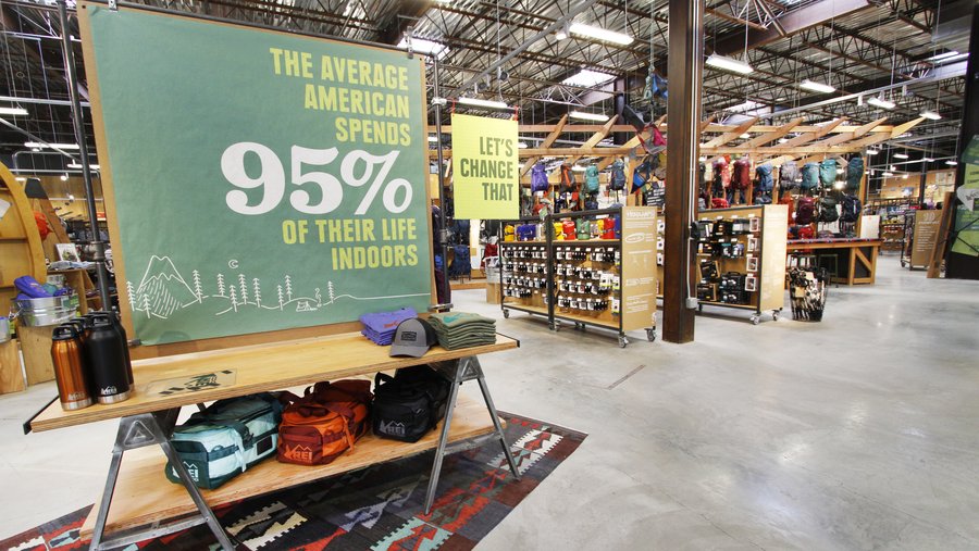 REI new retail display design concept seen at Bellevue store