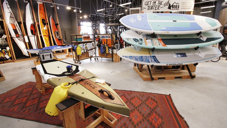 REI new retail display design concept seen at Bellevue store