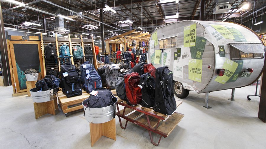 REI new retail display design concept seen at Bellevue store