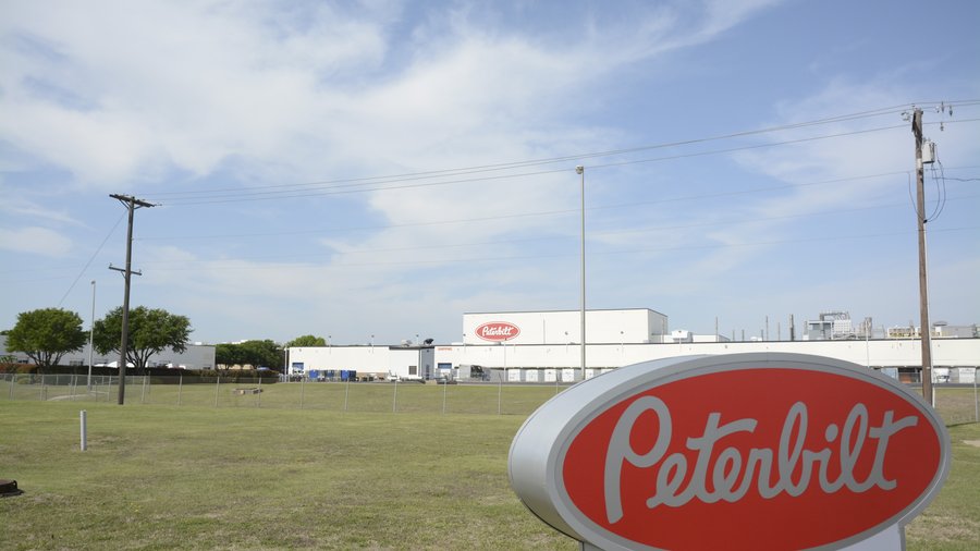 Peterbilt makes more than 150 trucks a day in its Denton plant, take a ...