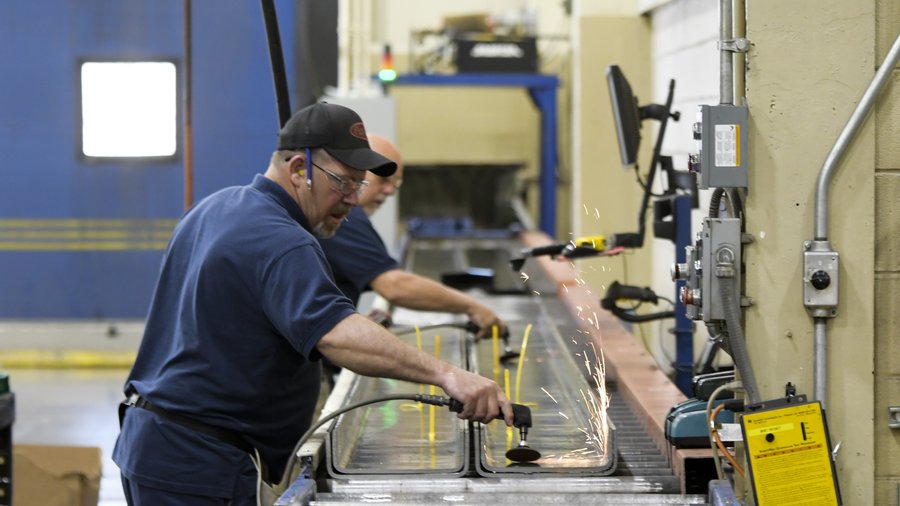 Peterbilt makes more than 150 trucks a day in its Denton plant, take a ...