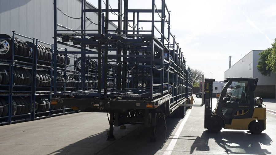 Peterbilt makes more than 150 trucks a day in its Denton plant, take a ...