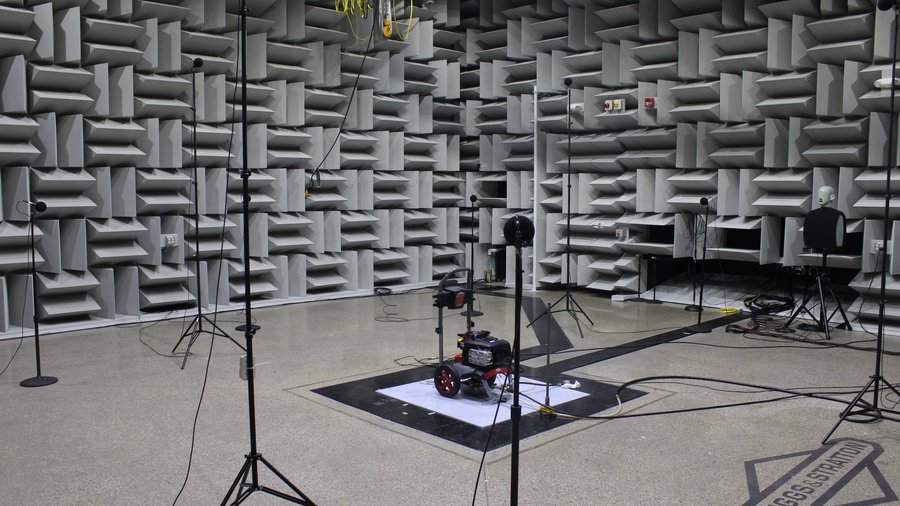 See inside the soundproof chamber in Briggs & Stratton's noise ...