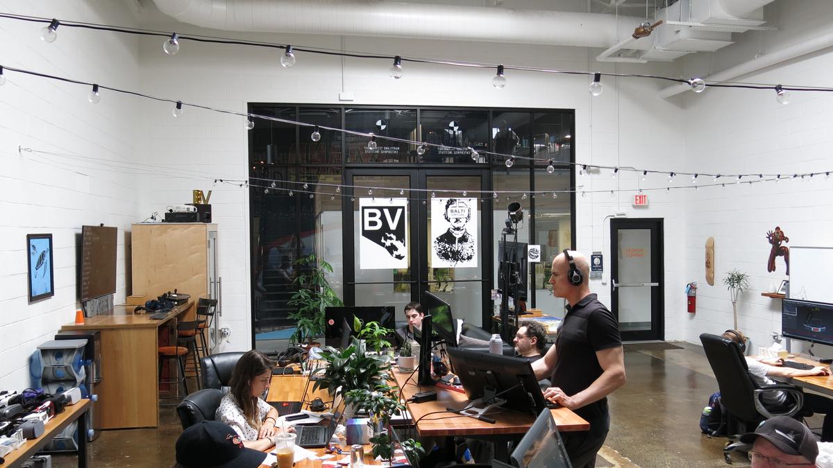 Balti Virtual's Port Covington office has an UMD-themed AR mural ...